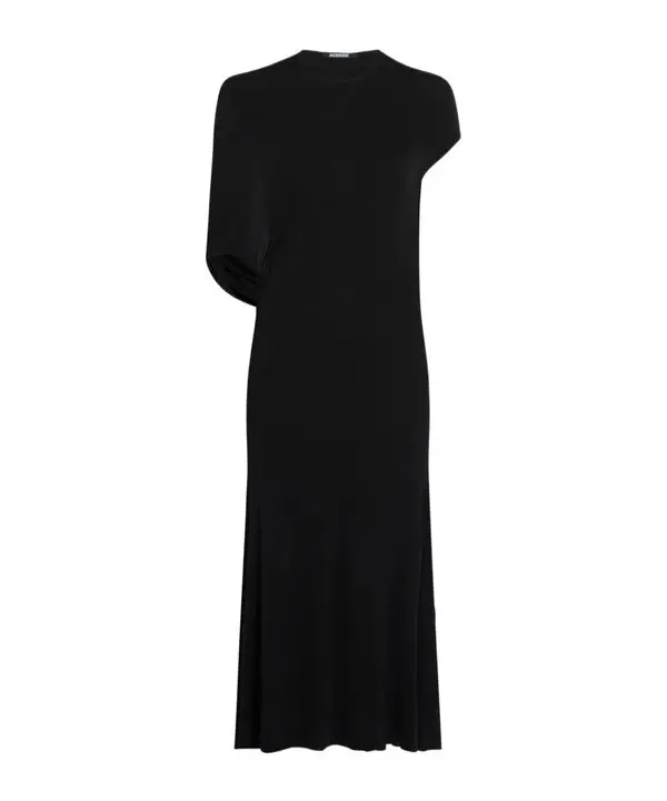 Jacquemus Asymmetrical Drape Dress