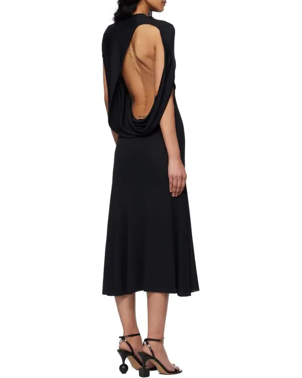 Jacquemus Asymmetrical Drape Dress