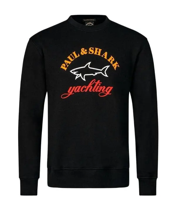 PAUL  SHARK Logo-print Cotton Sweatshirt