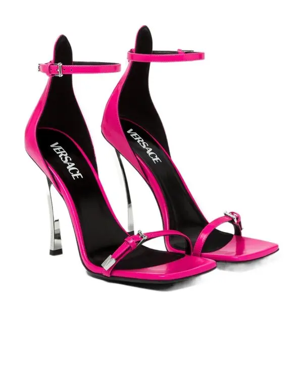 Versace Pin-point Ankle Strap High Heel Sandals