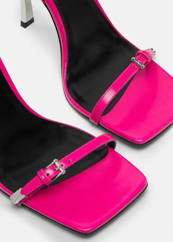 Versace Pin-point Ankle Strap High Heel Sandals