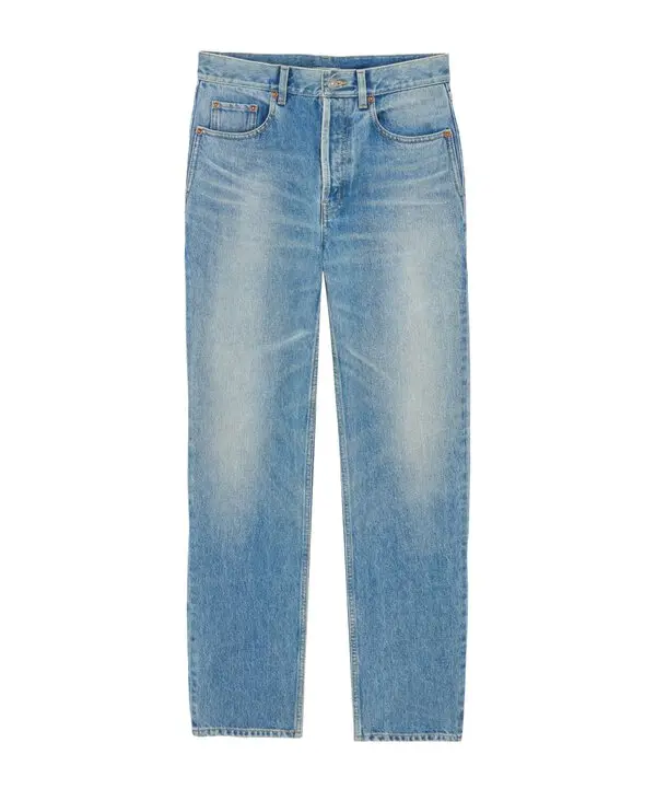 Saint Laurent Mick Straight-leg Jeans - Indigo Ocean