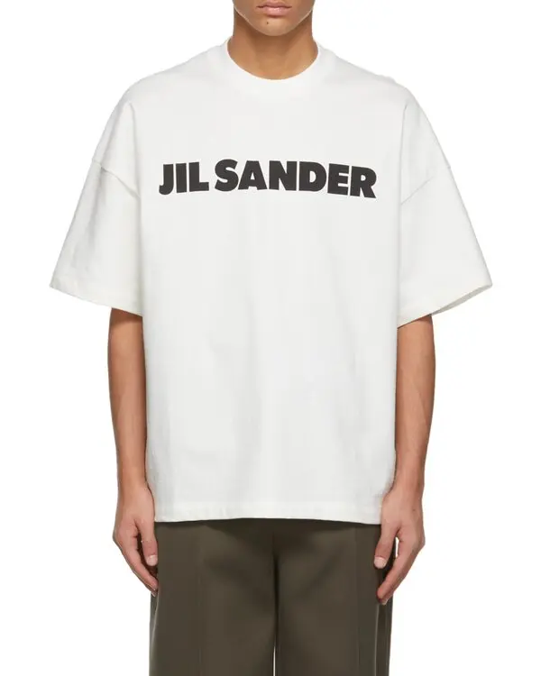 JIL SANDER Logo Crewneck T-shirt - White