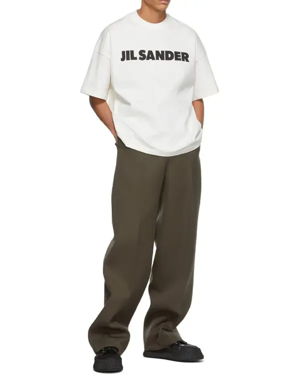 JIL SANDER Logo Crewneck T-shirt - White