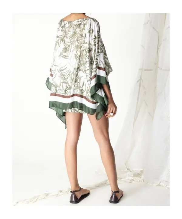 Brunello Cucinelli Printed V-neck Blouse
