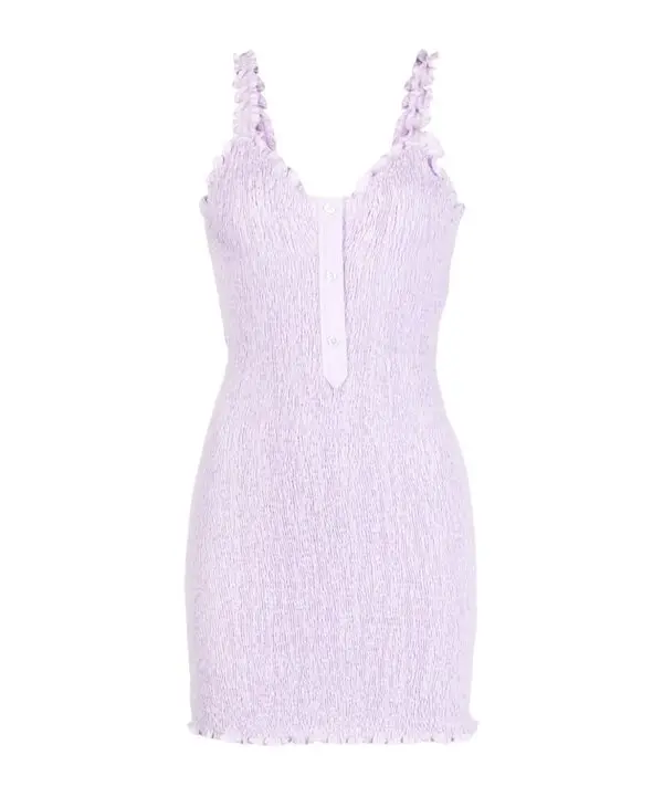 Alexander Wang Ruffled Shirred Minidress