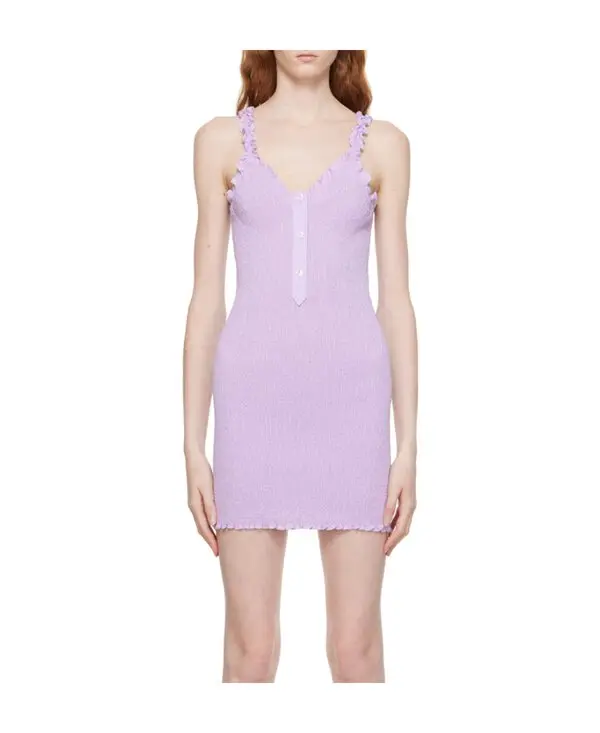 Alexander Wang Ruffled Shirred Minidress