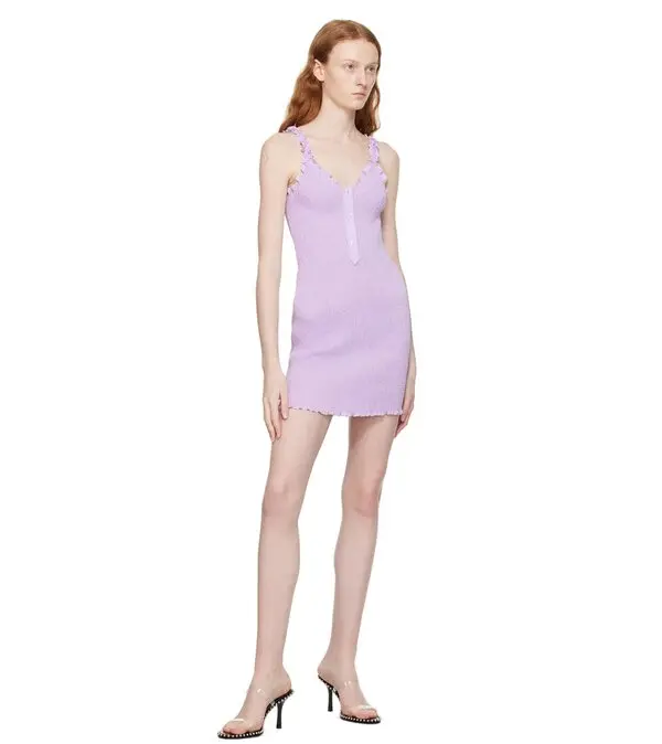 Alexander Wang Ruffled Shirred Minidress