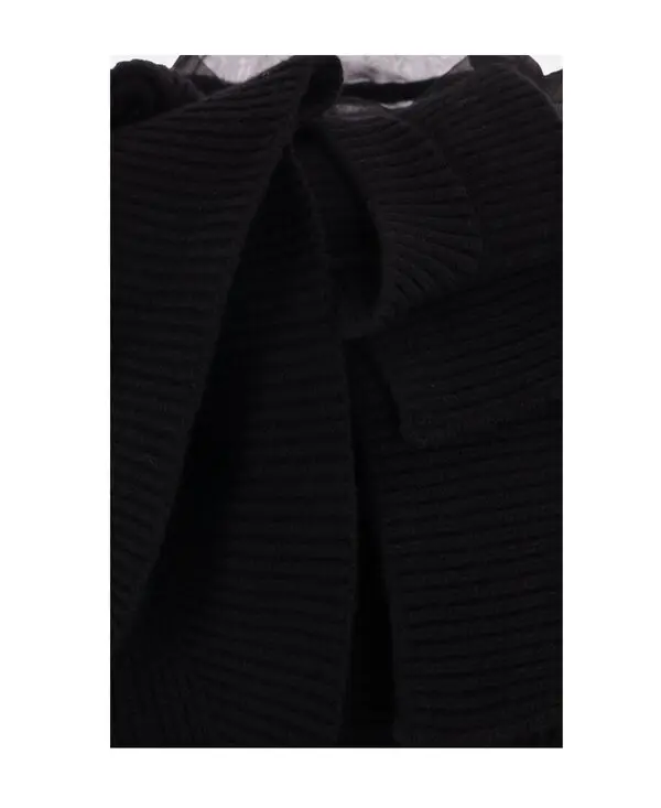 Sacai Chiffon Insert Knitted Pullover