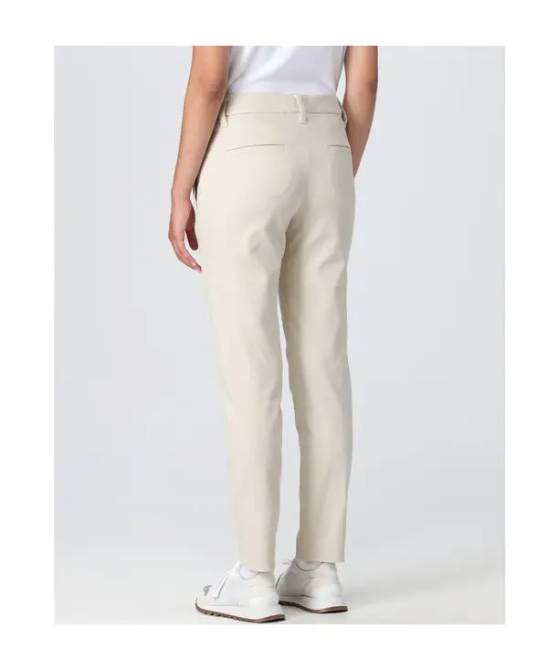 Brunello Cucinelli Gabardine Cropped Trousers - Nude