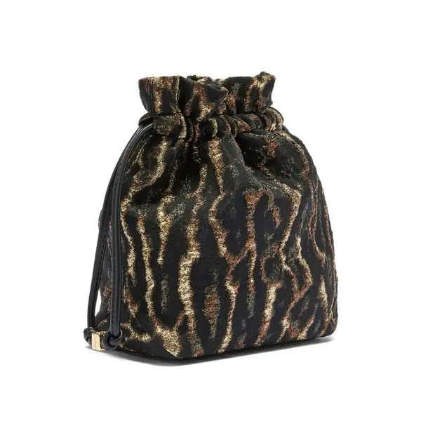 GANNI Metallic Bouclé Pouch Bag