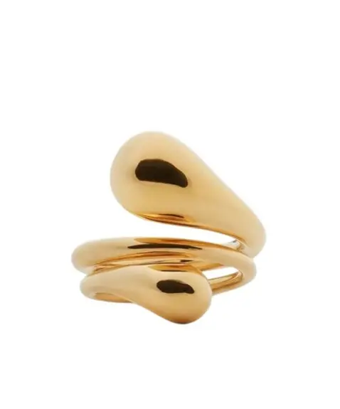 Bottega Veneta Drop Ring - Gold