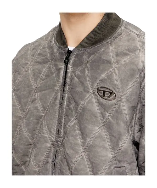 DIESEL® J-type-treat Bomber Jacket - Grey