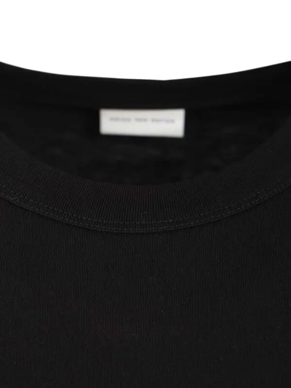 Dries Van Noten Short Sleeved Crewneck T-shirt - Black