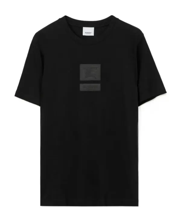 Burberry Logo-patch Short-sleeve T-shirt - Black