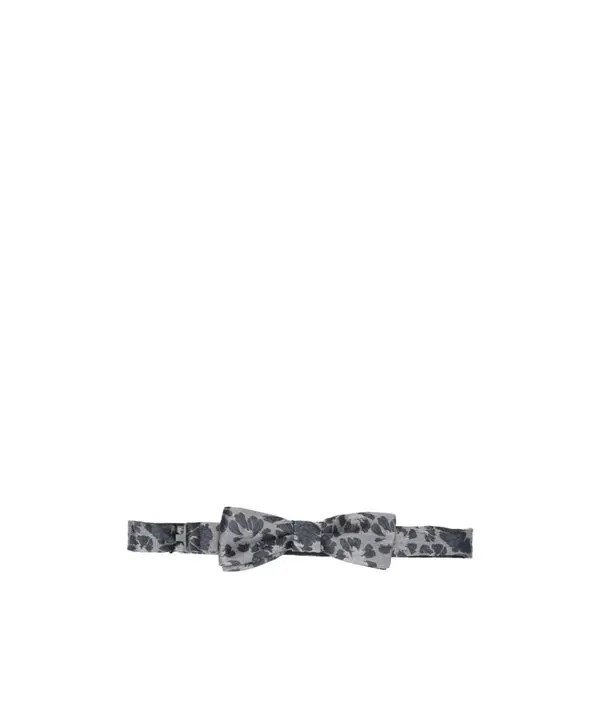 Dries Van Noten Printed Jacquard Bow Tie - Grey