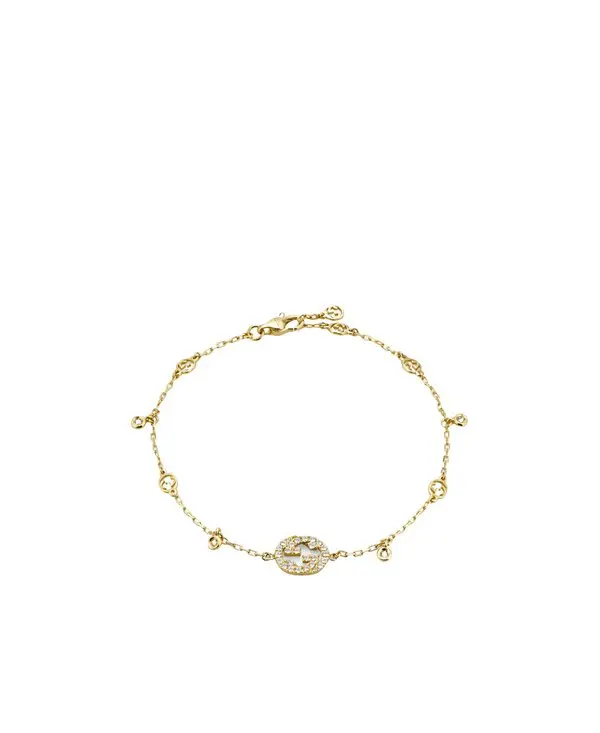 Gucci Interlocking G Diamond Bracelet - Yellow