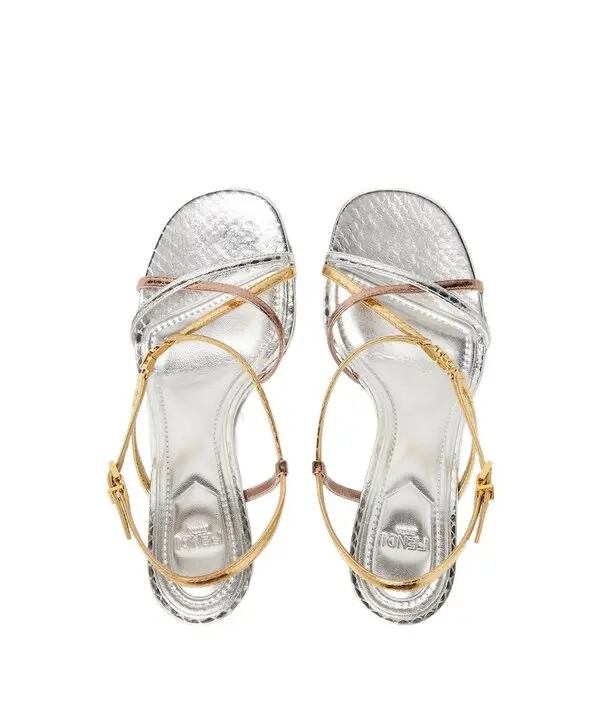Fendi Strappy High-heeled Sandals - Multicolour