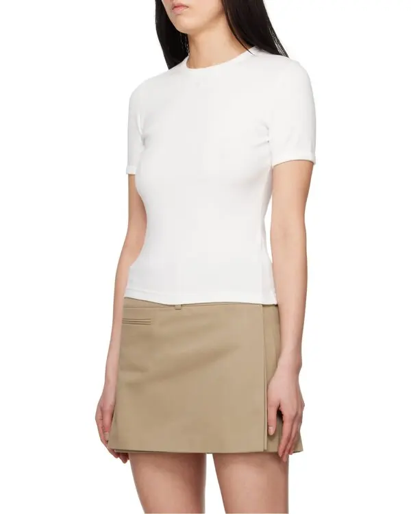 COURREGES Courrèges Crewneck T-shirt With Straight Hem