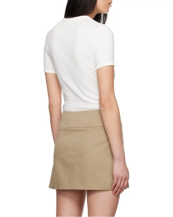 COURREGES Courrèges Crewneck T-shirt With Straight Hem