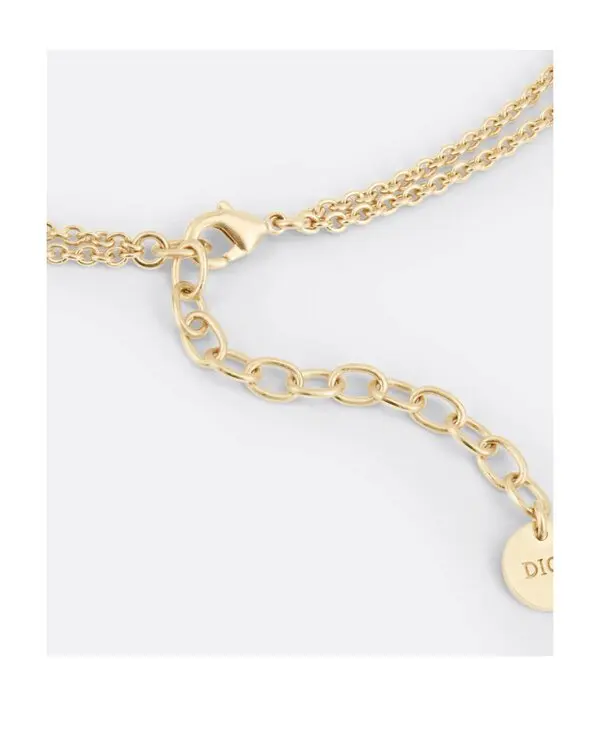 Dior Jardin D'hiver Multi-chain Necklace With Pearl And Ladybug Pendant