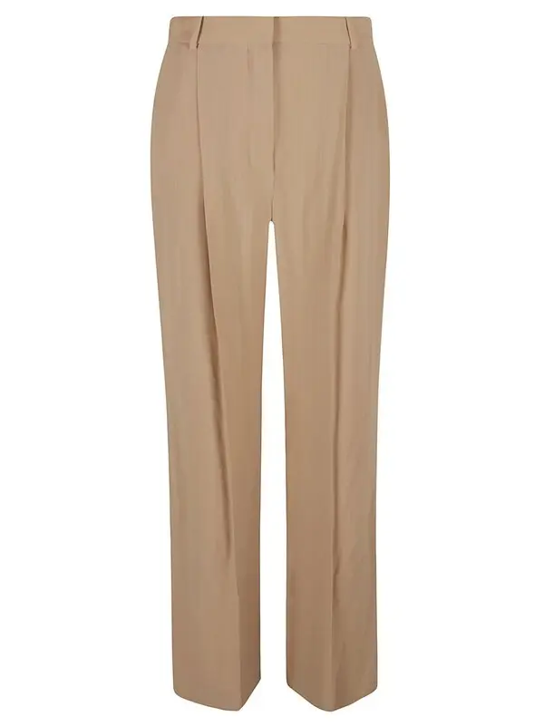 Loro Piana Pleated Tailored Trousers - Nude
