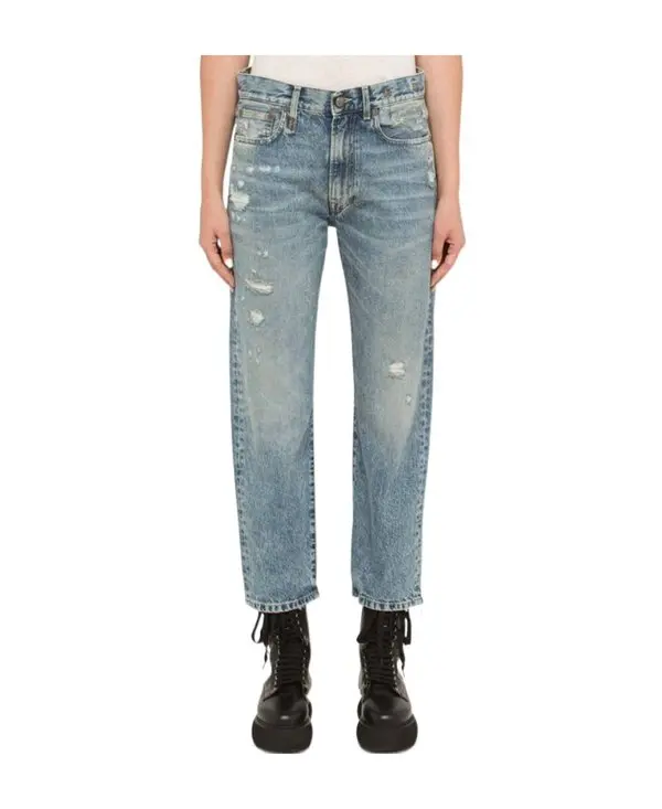 R13 Logo Regular Jeans