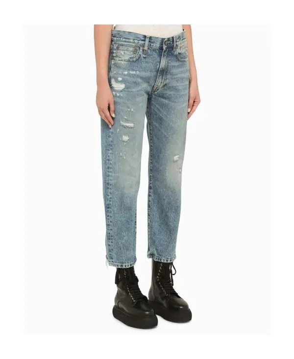 R13 Logo Regular Jeans
