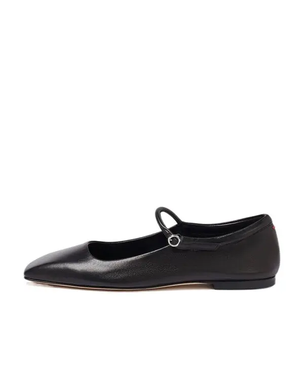 AeydĒ Uma Square-toe Mary Jane Flats - Black
