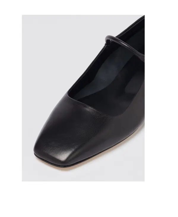 AeydĒ Uma Square-toe Mary Jane Flats - Black