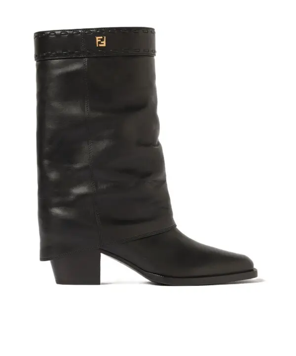 Fendi Square-toe Mid-heel Boots