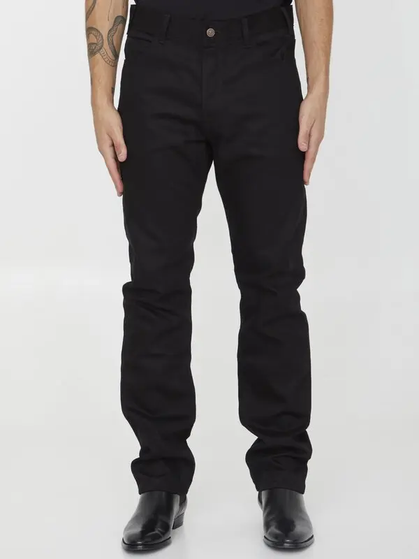 Celine Lou Jeans In Pure Wash Denim