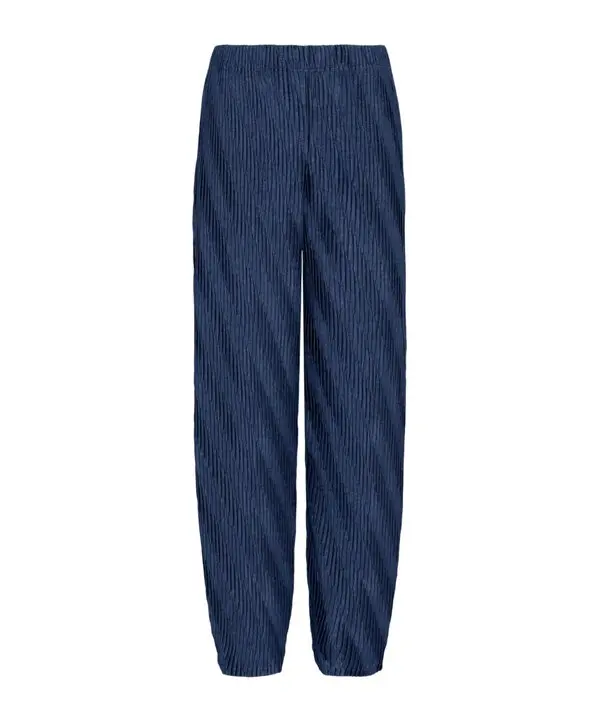 Giorgio Armani Pleated Jersey Trousers - Indigo
