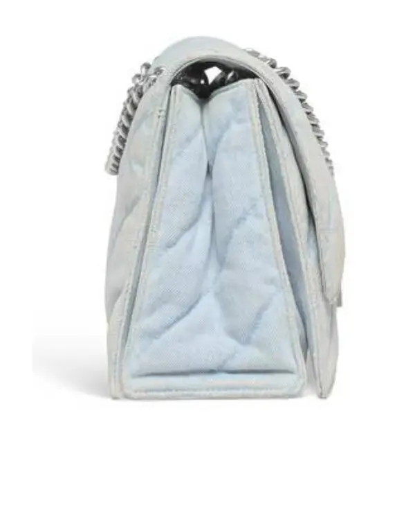 Balenciaga Crush Quilted Medium Shoulder Bag - Blue