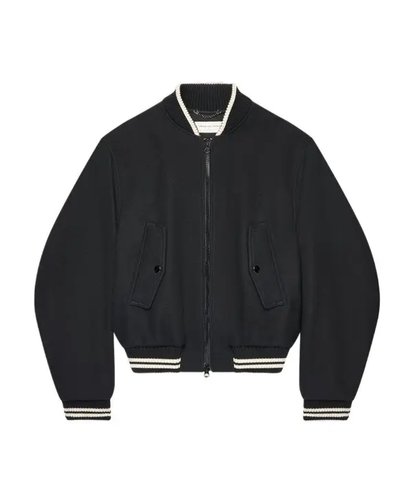 Dries Van Noten Long-sleeved Bomber Jacket - Black