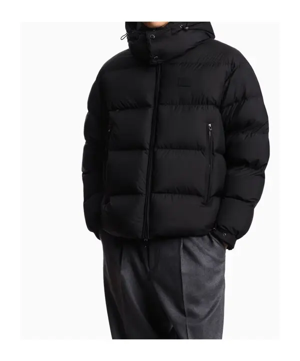 Emporio Armani Zip-up Hooded Down Jacket