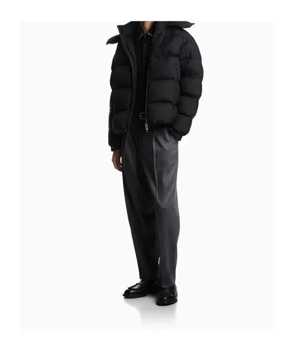 Emporio Armani Zip-up Hooded Down Jacket