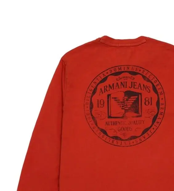 Emporio Armani Logo Details Long-sleeved T-shirt - Red