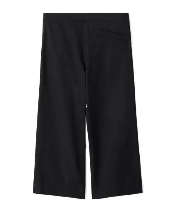 Burberry Straight-leg Trousers With Equestrian Knight Logo Embroidery