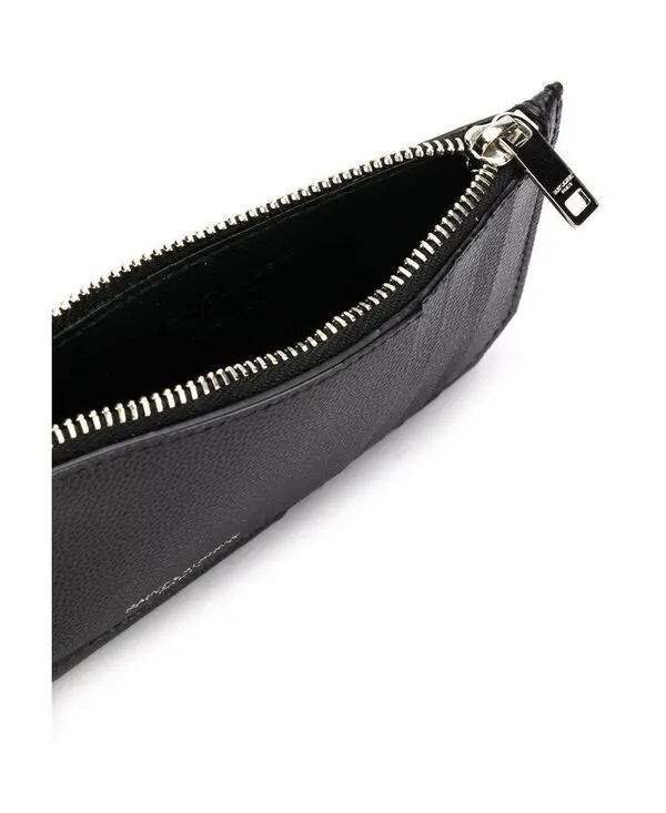 Saint Laurent Fragment Zipped Card Case - Black