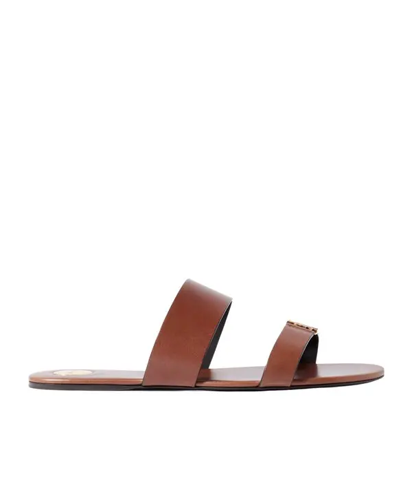 Saint Laurent Babylone Logo Strap Flat Sandals