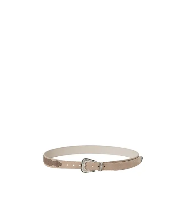 Brunello Cucinelli Western Buckle Belt - Taupe