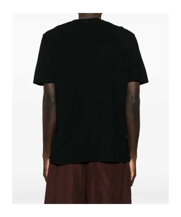 JIL SANDER Cotton Crepe T-shirt - Black
