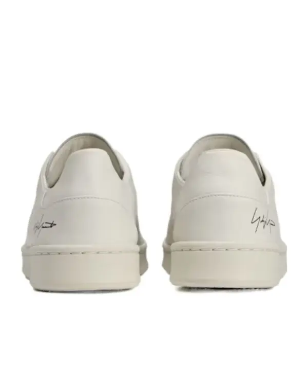 Y3 Lace-up Leather Sneakers - Orbit Grey