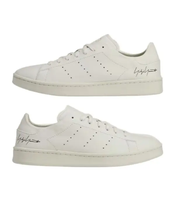 Y3 Lace-up Leather Sneakers - Orbit Grey