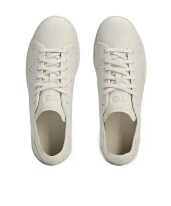 Y3 Lace-up Leather Sneakers - Orbit Grey
