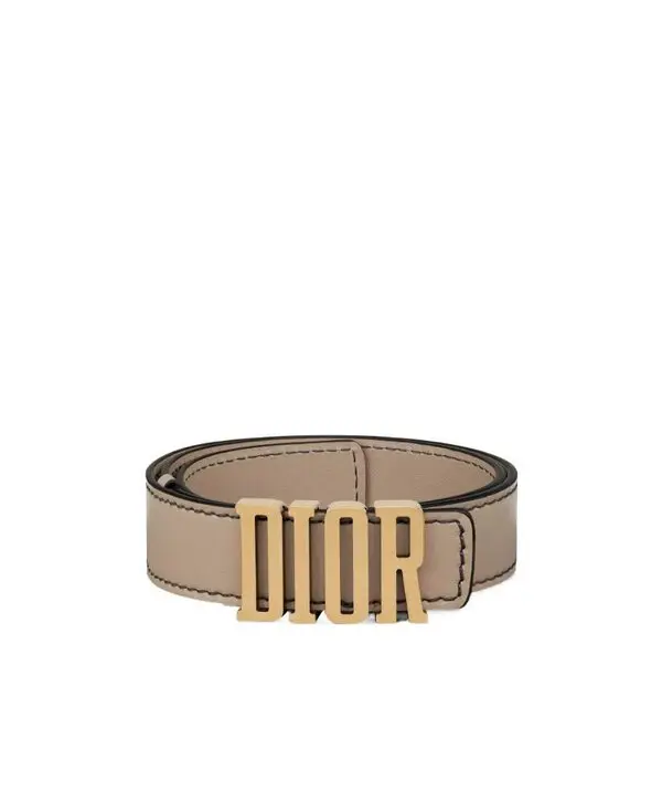 Dior Logo Belt - Hazelnut