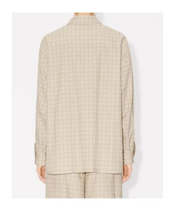 Kenzo Weave Dropped Twill Shoulder Shirt