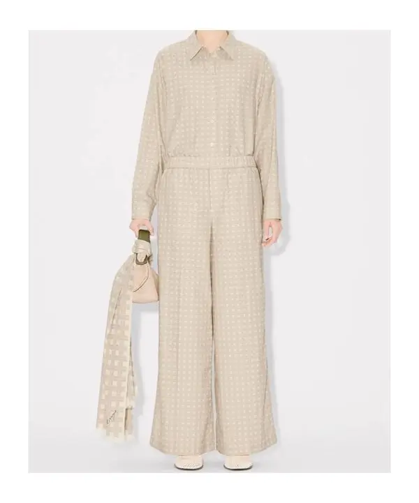 Kenzo Weave Dropped Twill Shoulder Shirt