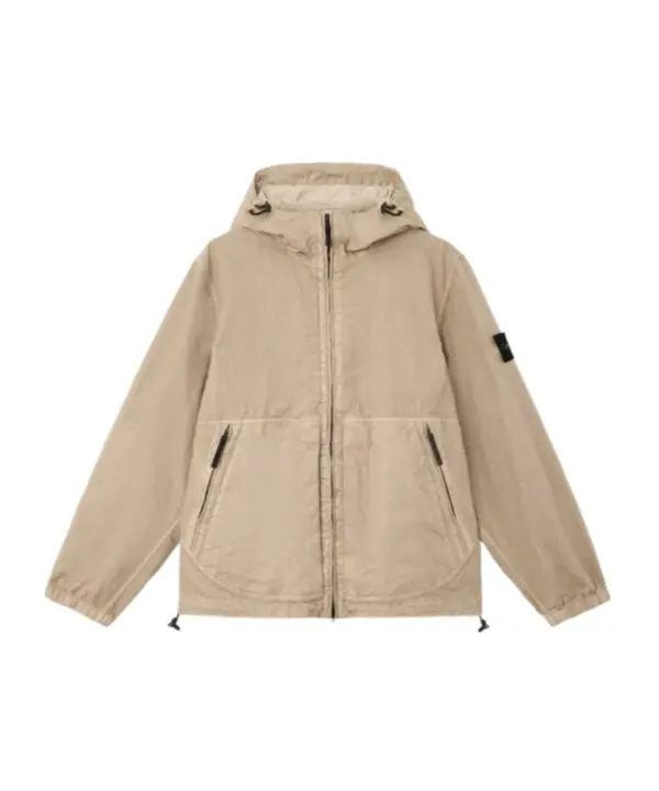 Stone Island Nylon Panama Hooded Jacket - Desert